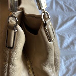 Coach | Bags | Coach Cream Pebbled Leather Shoulder Bag | Poshmark